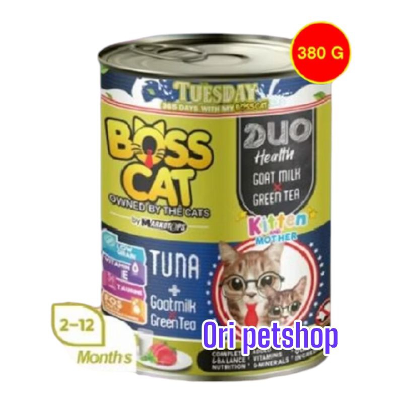 Jual Makanan Kucing Boss Cat Kaleng Kitten Tuna 380G Wet Food | Shopee ...