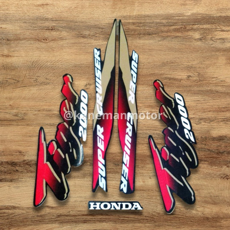 Jual Sticker Lis Striping Honda Tiger Lawas Tiger Lama 2000 hitam corak ...