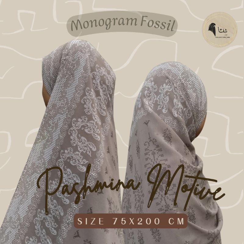 Jual PASHMINA MOTIF|MONOGRAM FOSSIL|PASHMINA SYAR'I|PASHMINA LAZ ...