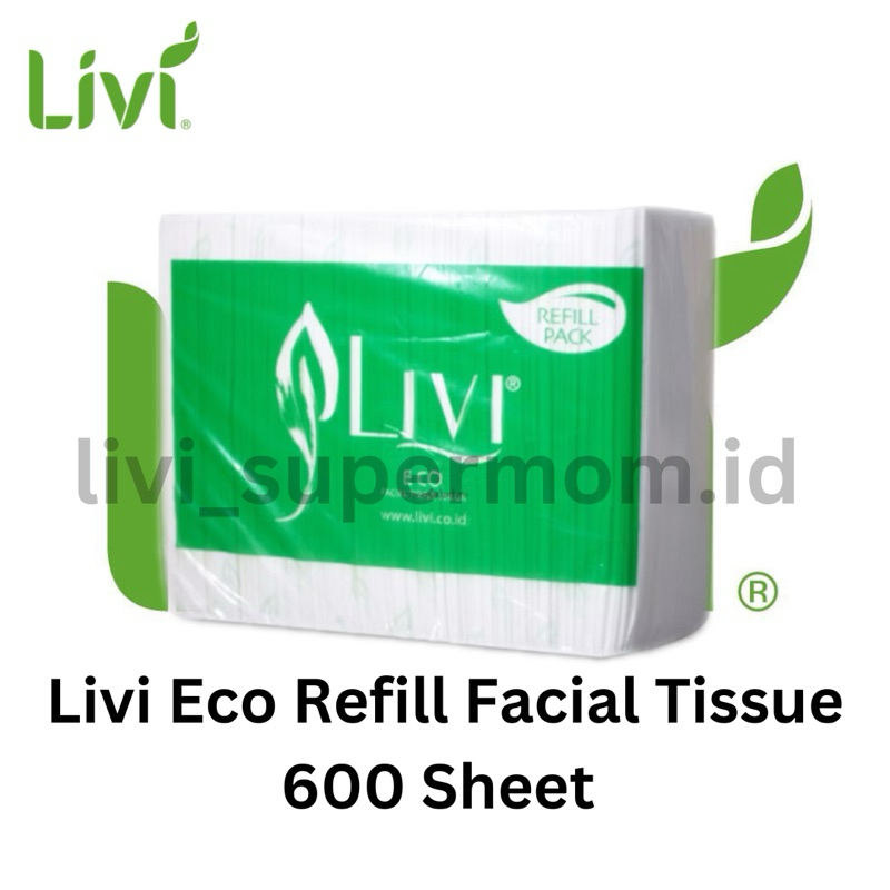 Jual LIVI ECO - Refill Facial Tissue 600 Sheet | Shopee Indonesia