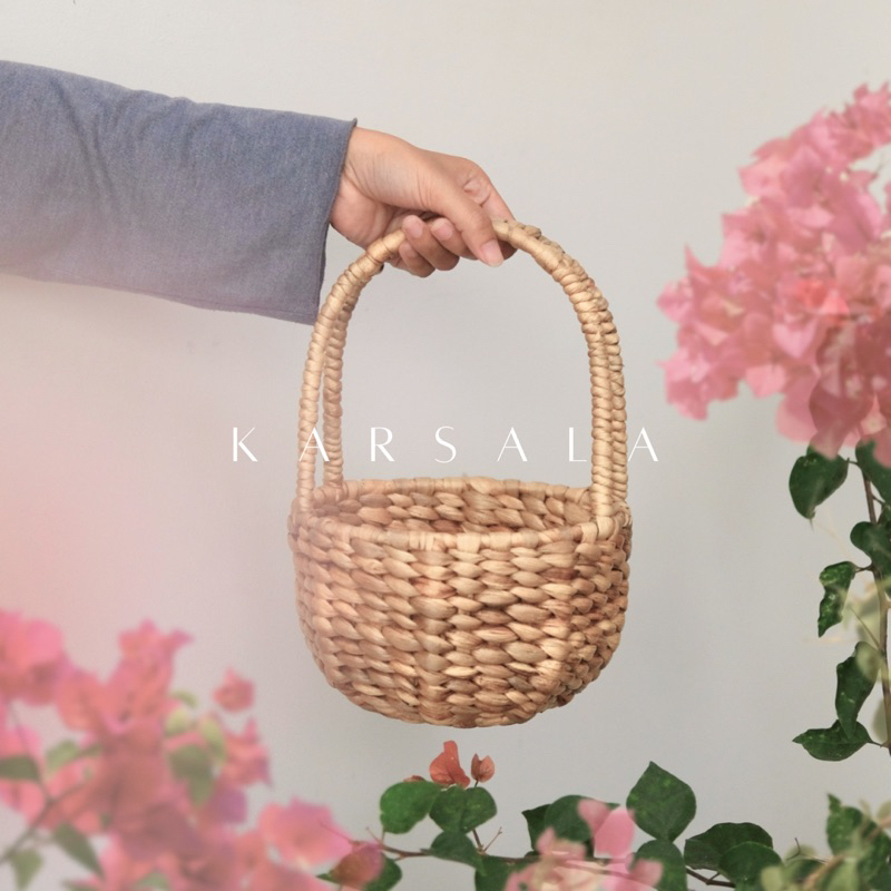 Jual KARSALA Flore Handle Tray | Storage Box Hampers Rangka Besi ...