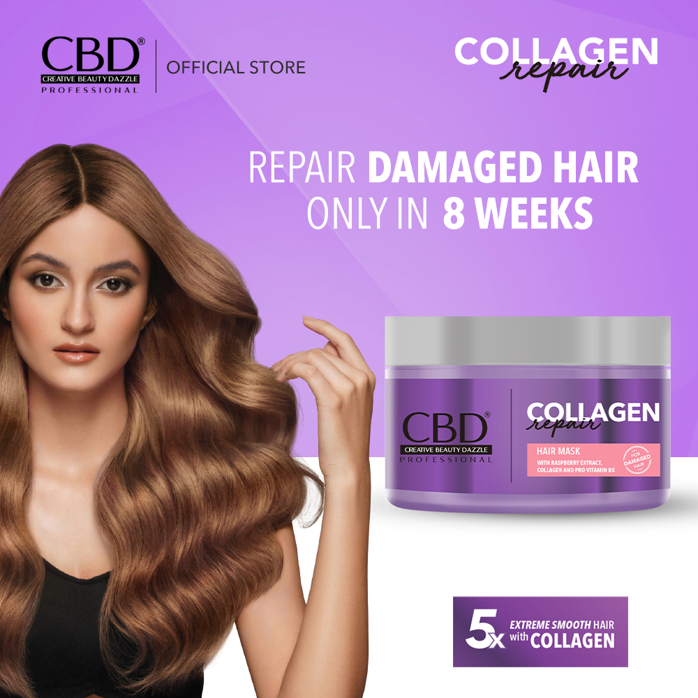 Jual CBD COLLAGEN REPAIR HAIR MASK 250ML | Shopee Indonesia