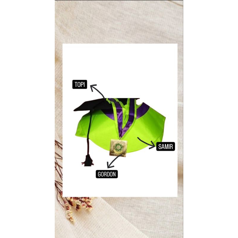 Jual TOGA WISUDA (SAMIR, GORDON, DAN TOPI) LENGKAP UNTUK S1 dan S2 ...