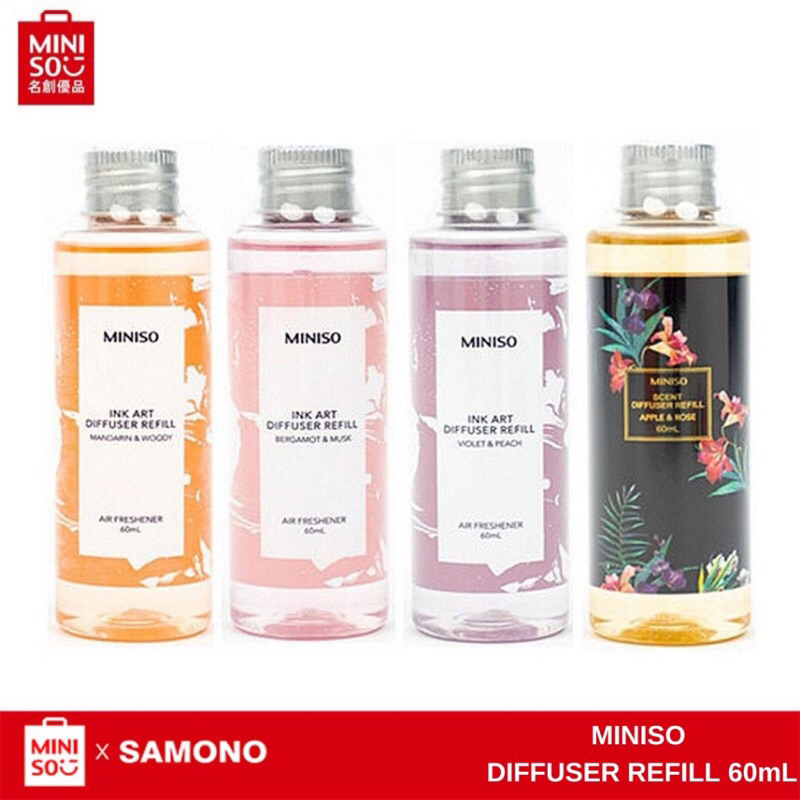 Jual Miniso Diffuser Refill 60ml Ink Art Scent Diffuser / Miniso isi ...