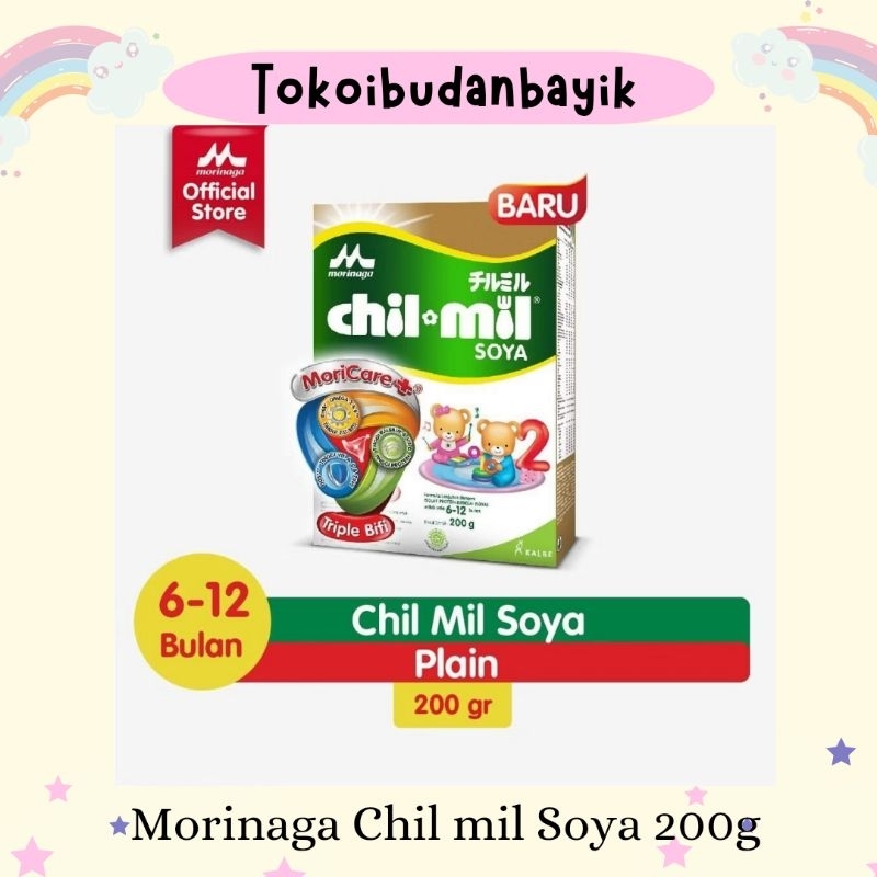 Jual Morinaga Susu Chil Mil Soya Fomula Bayi Usia 6-12 Bulan 200g/600g ...