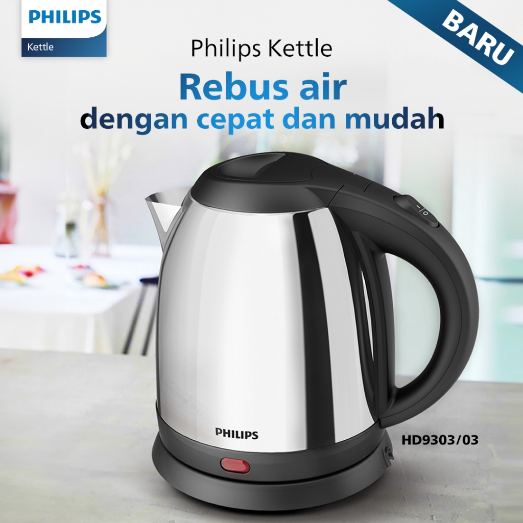 Jual Philips Kettle Stainless Steel - HD9303/03 | Shopee Indonesia