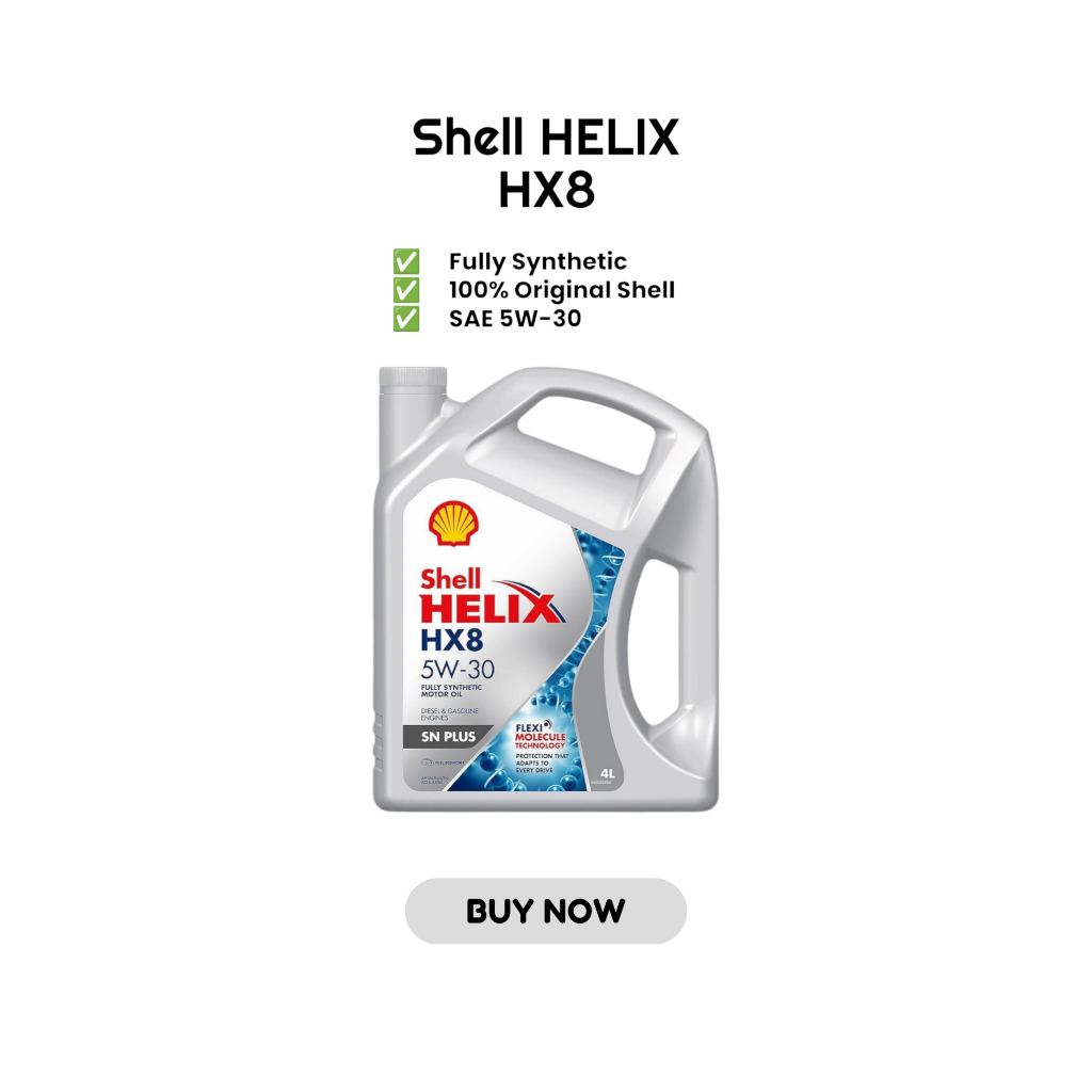 Jual Oli Mobil Shell Helix HX8 5W-30 | HX8 Original 4 Liter | Original ...