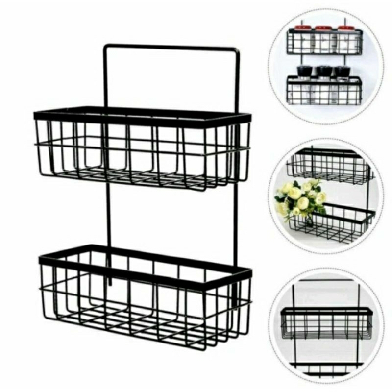 Jual rak besi tempel dua susun | Shopee Indonesia