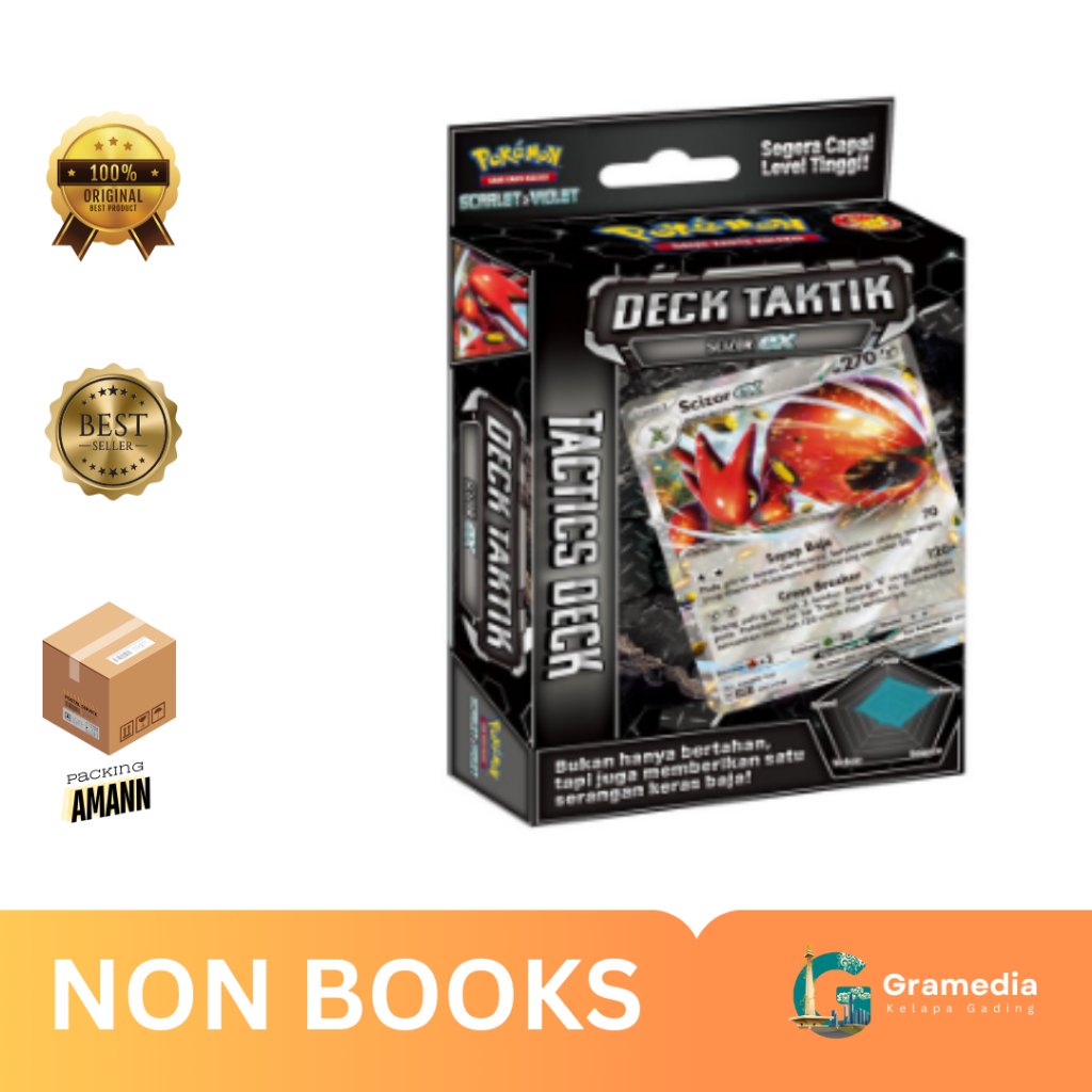 Jual Gramedia MKG - Pokemon Game Kartu Koleksi Deck Taktik - Scizor Svth | Shopee Indonesia