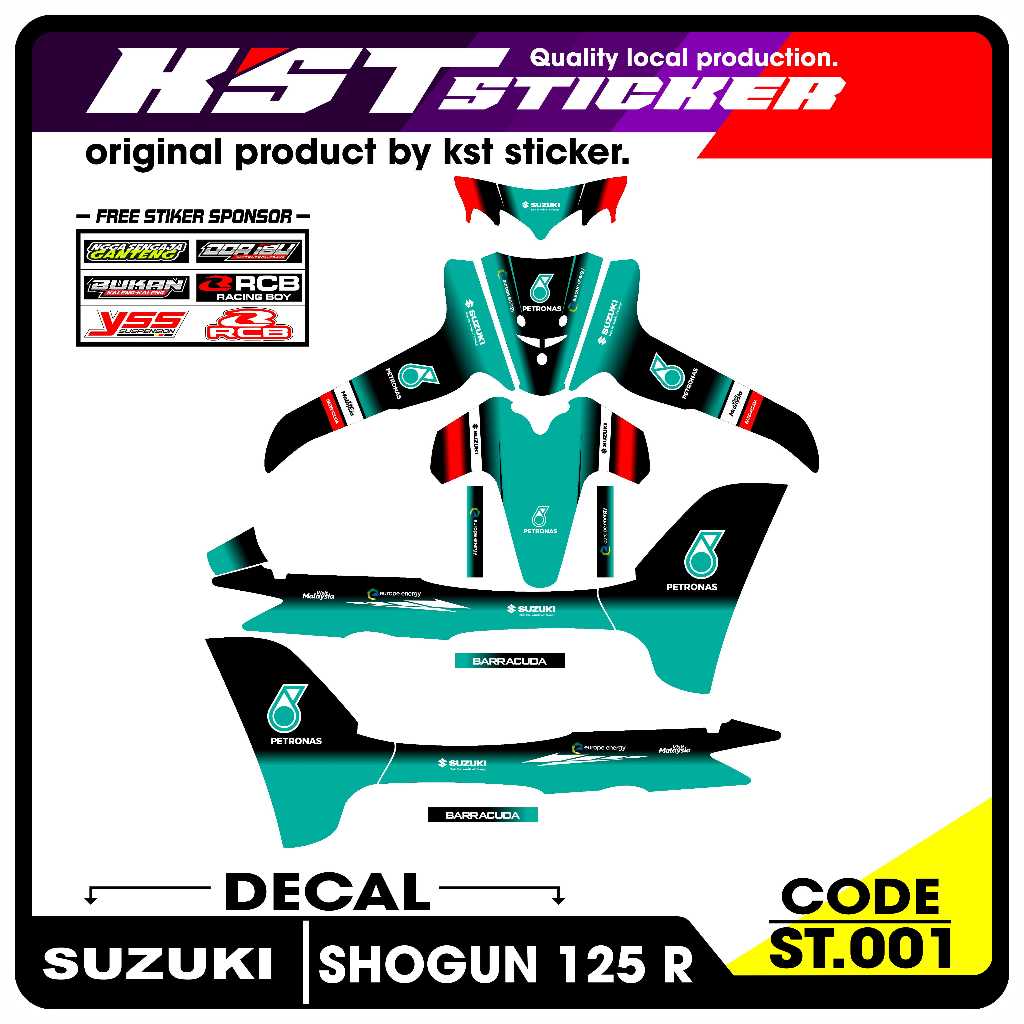 Jual DECAL FULL BODY SHOGUN 125 R - DECAL FULL BODY Suzuki SHOGUN 125 R ...