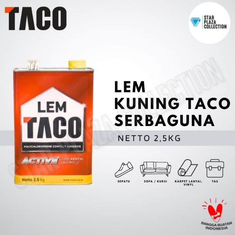 Jual Lem Kuning Aibon TACO Active - 1 GALON / 2.5KG / 2.5 LITER (untuk ...