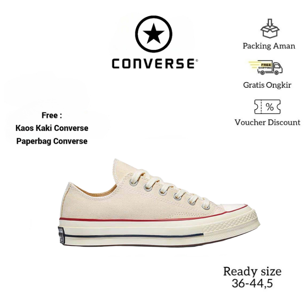 Jual Converse Chuck Taylor 70s Ox Parchment | Shopee Indonesia