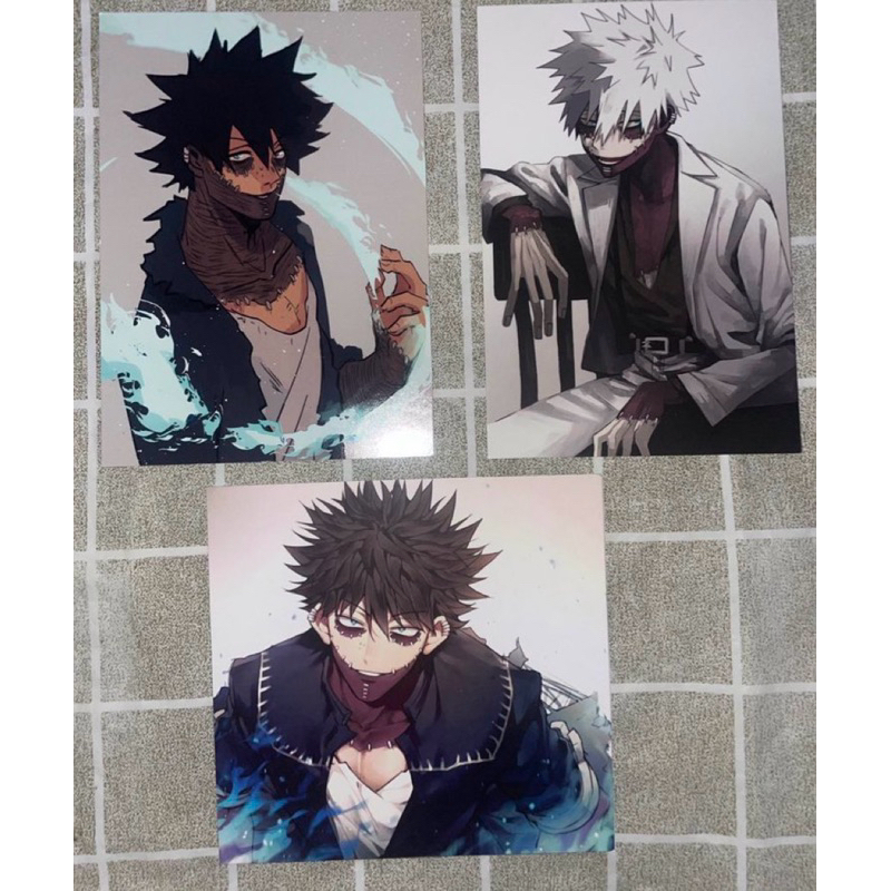 Jual postcard dabi my boku no hero academia fanmerch mha touya todoroki ...