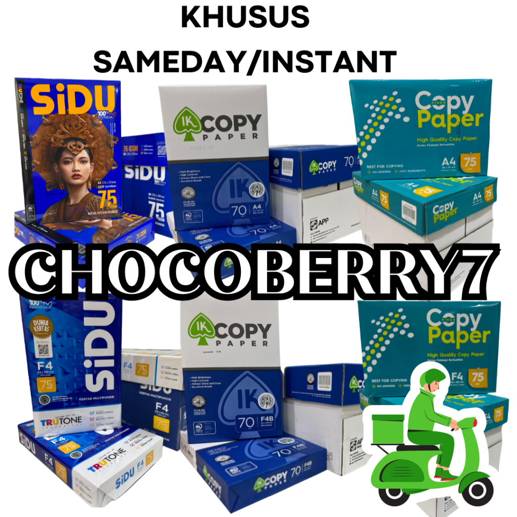 Jual Khusus Sameday Instant Copy Paper Ik Paper Sidu Kertas HVS A4 F4 ...