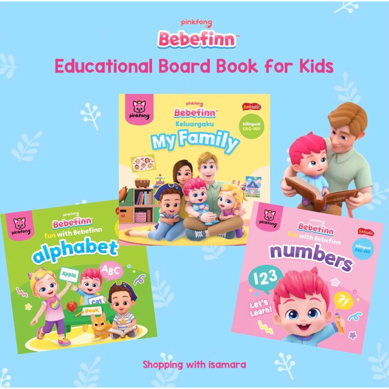 Jual Pinkfong Bebefinn Educational Board Book for Kids / Buku Cerita ...
