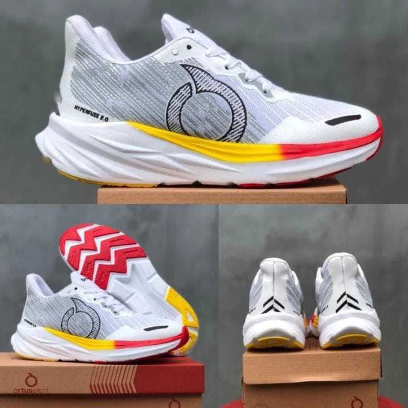 Jual PROMO Ortuseight sepatu running solar off white otrange/SEPATU ...