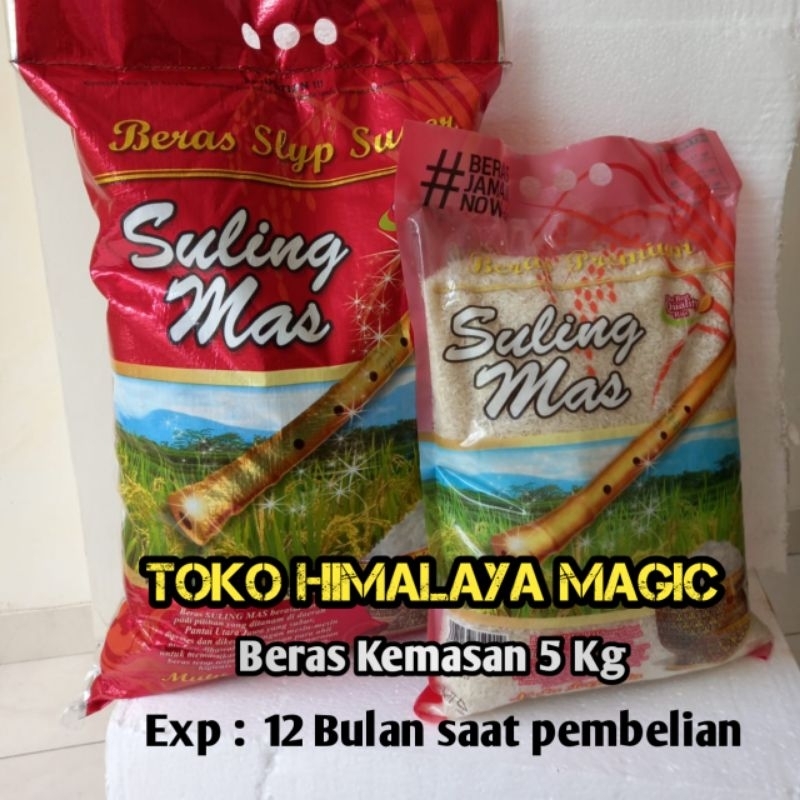 Jual Beras Premium Suling Emas 5 Kg | Shopee Indonesia