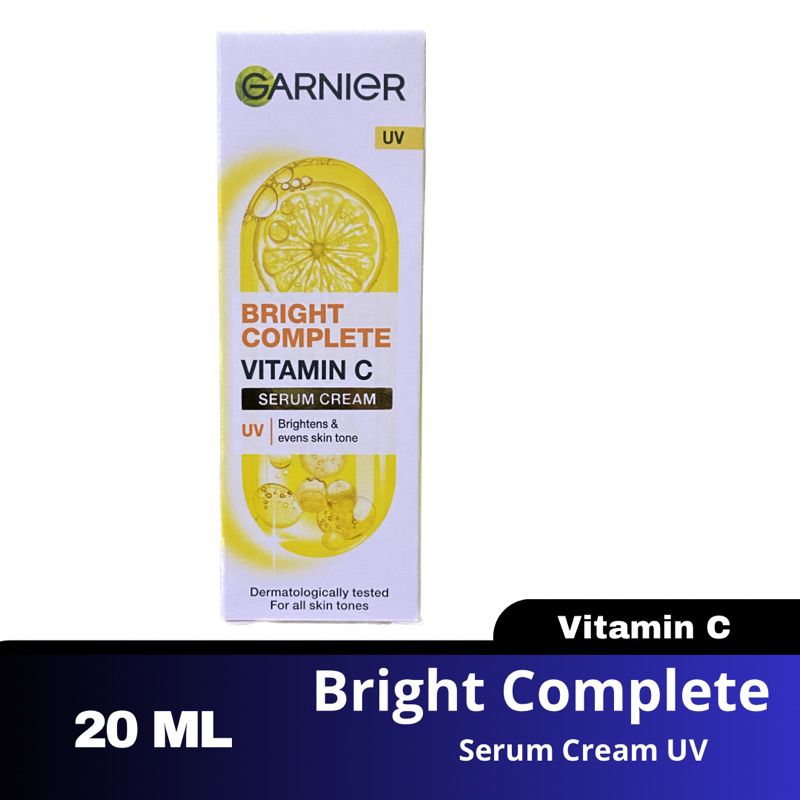 Jual GARNIER Bright Complete Vitamin C Serum Cream UV 20ml | Shopee Indonesia
