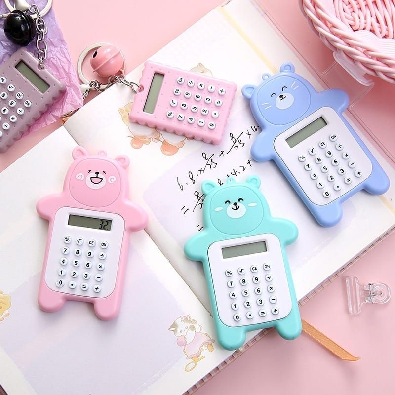 Jual [IG13] | Kalkulator mini portabel warna karakter cocok untuk anak ...