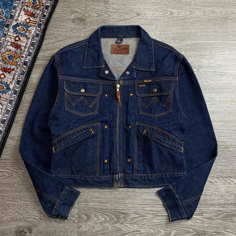 Jual VINTAGE WRANGLER DENIM TRUCKER JACKET | Shopee Indonesia