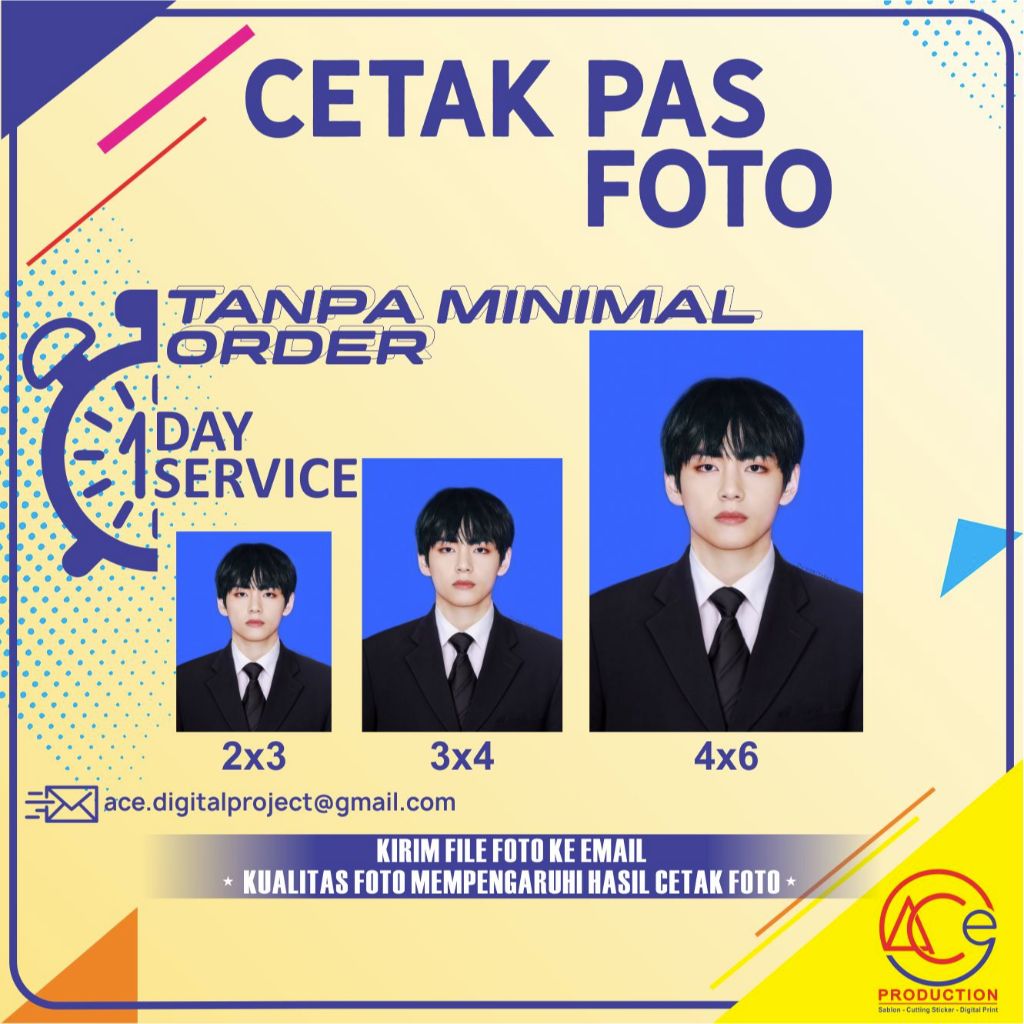 Jual CETAK PAS FOTO 2X3 3X4 4X6 | Shopee Indonesia