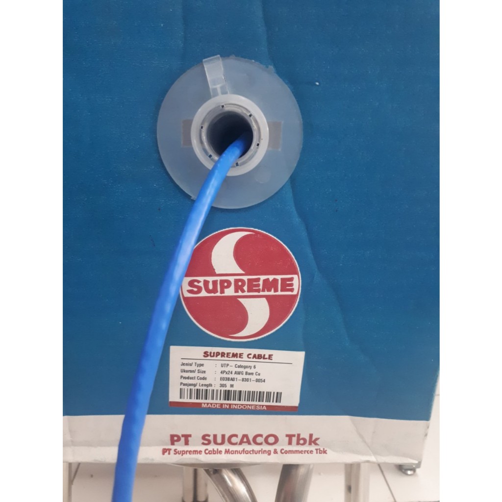 Jual KABEL JARINGAN/LAN/UTP CAT 6 SUPREME | Shopee Indonesia