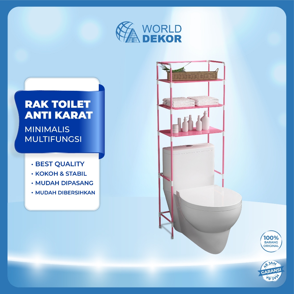 Jual Rak Toilet Dan Rak Handuk Kloset Rak Kamar Mandi Multifungsi Anti ...