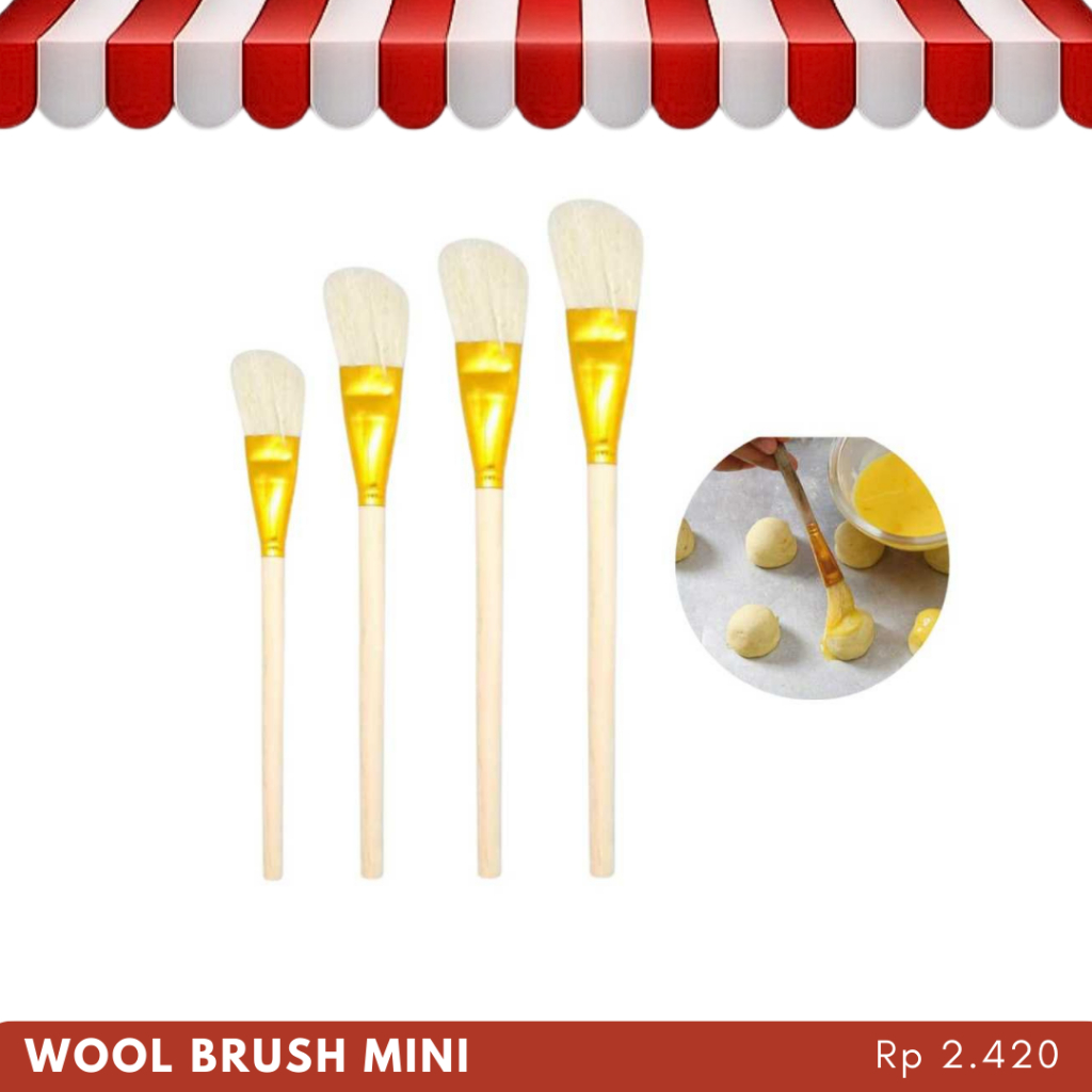 Jual Kuas Olesan Nastar Kuas Kue Cooking Brush Kuas Bulu Domba Mini ...