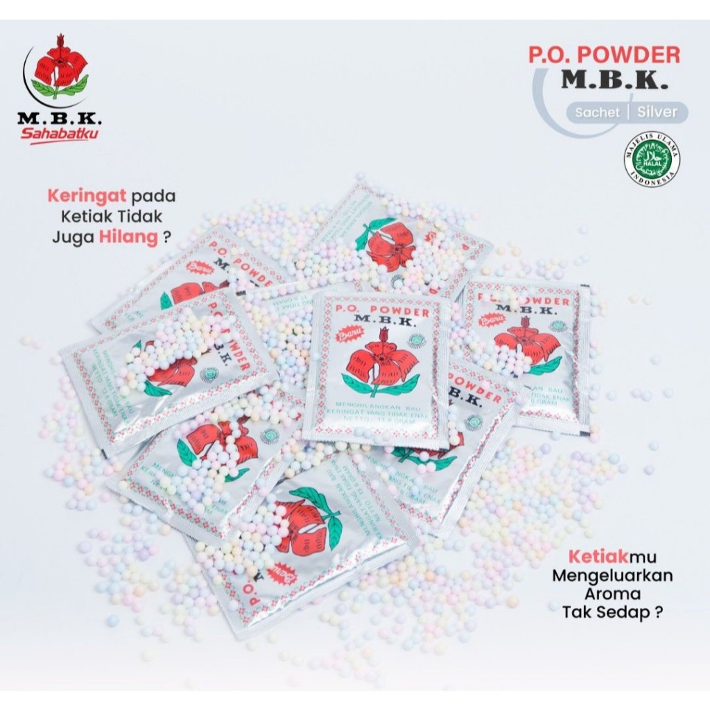 Jual Mbk powder 1 sachet putih & silver | Shopee Indonesia