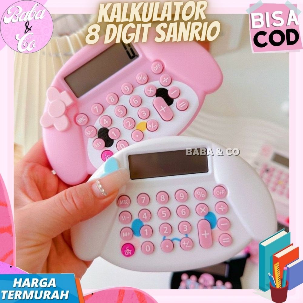 Jual KALKULATOR SANRIO 8 DIGIT CALCULATOR MOTIF KUROMI CINNAMOROL ...