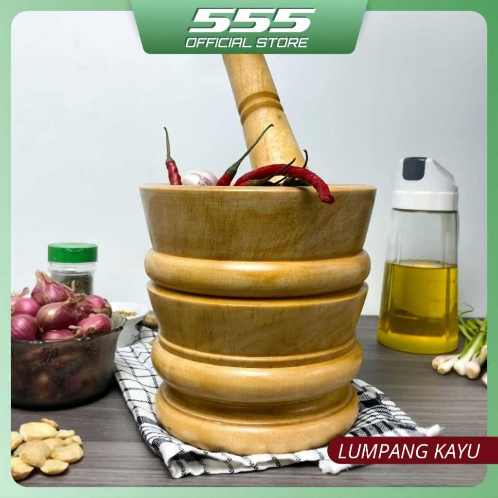 Jual Lumpang Kayu Ukir Alat Tumbuk Rempah-rempah Alat Tumbuk Bumbu 1set ...