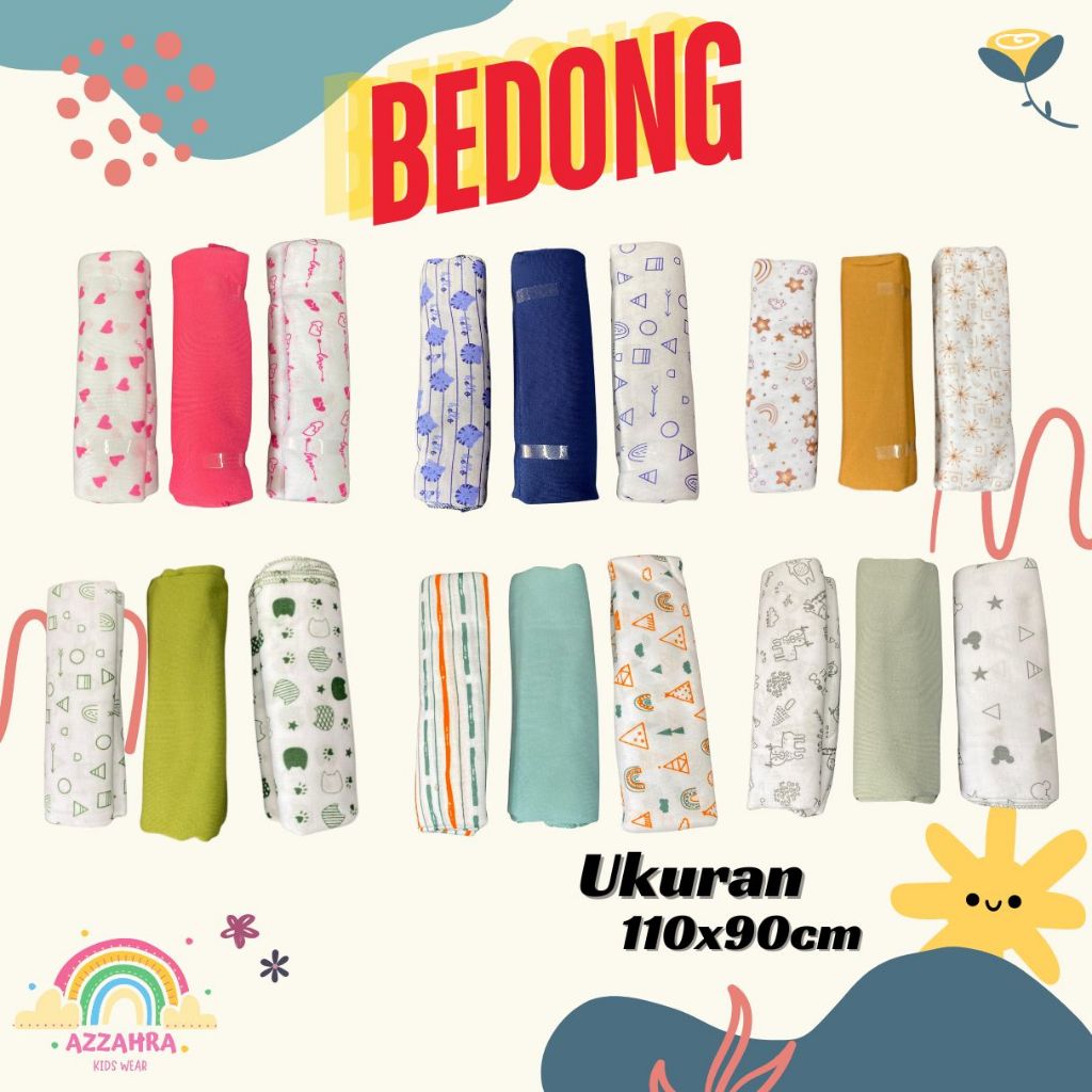 Jual Azzahra Kids - Kain Bedong Motif Bayi Baru Lahir New Born Ukuran ...