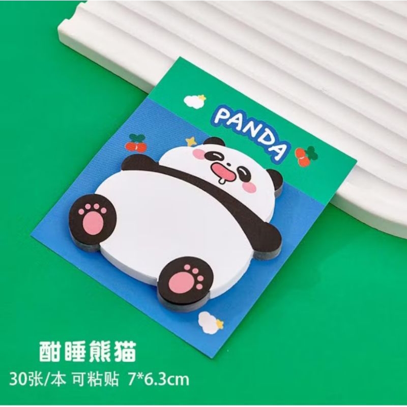 Jual STICKY NOTES PANDA SERIES CATATAN KECIL MEMO PAD LUCU 30 LEMBAR ...