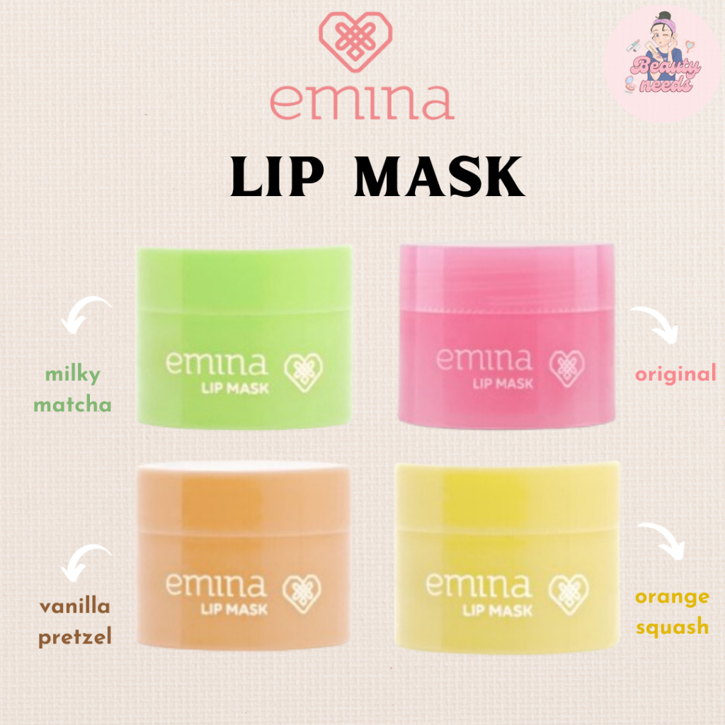 Jual EMINA LIP MASK 9GR | ORIGINAL | ORANGE SQUASH | VANILLA PRETZEL ...