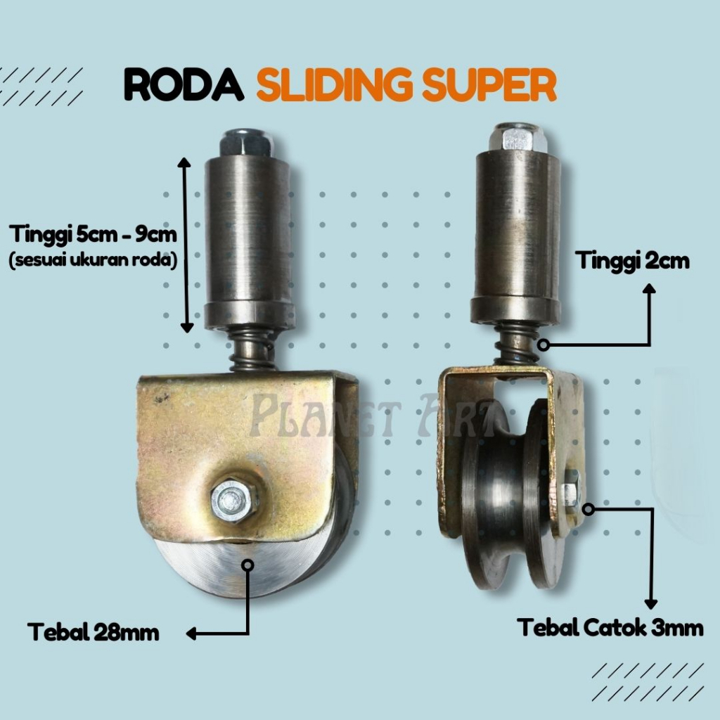 Jual RODA PAGAR BESI SLIDING/RODA REL BESI SUPER/RODA PAGAR GERBANG ...