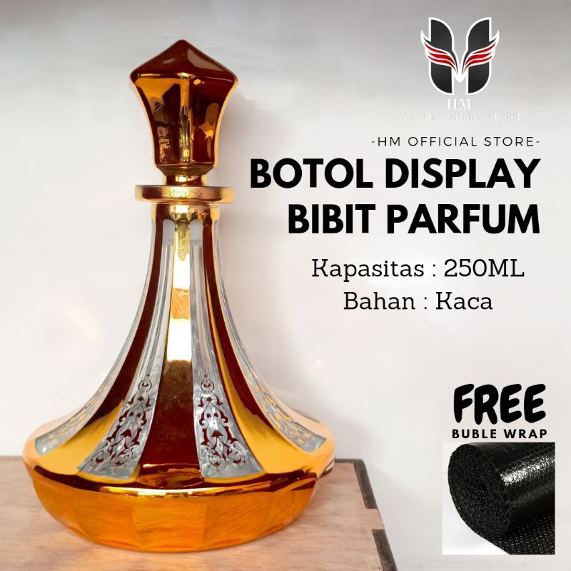 Jual Botol Display Tester Parfum 250ML Model Saudi Arabia Gold | Shopee ...