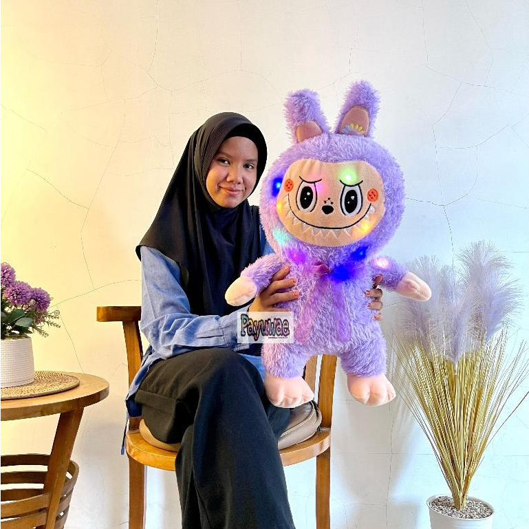 Jual BONEKA LABUBU LED TINGGI 60CM PAKAI LAMPU NYALA THE MONSTER ...