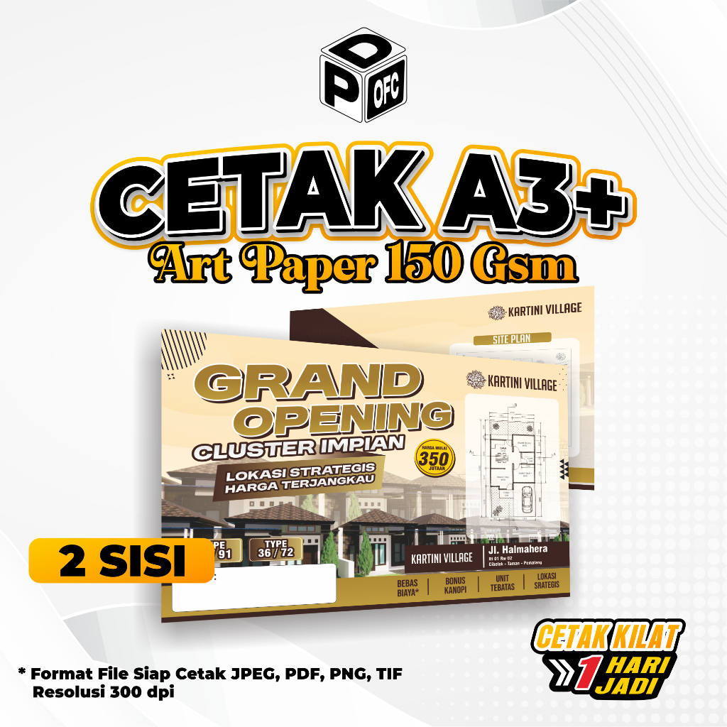 Jual Art Paper 150 (2 SISI) | Cetak ap150 | Brosur | Pamflet | Cover | Cetak A3+ | Murah | AP150 ...