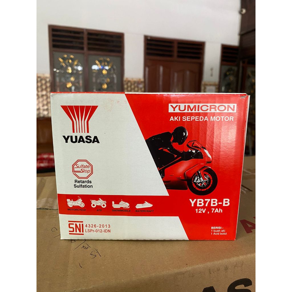 Jual AKI TIGER YB7B-B BASAH YUASA | Shopee Indonesia