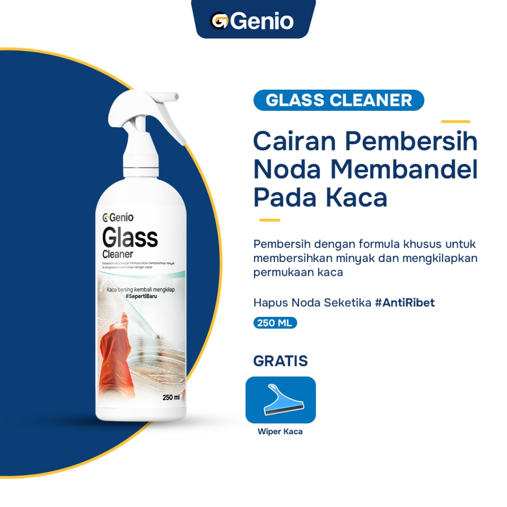 Jual GENIO Glass Cleaner - Pembersih dan Pengkilap Kaca | Shopee Indonesia