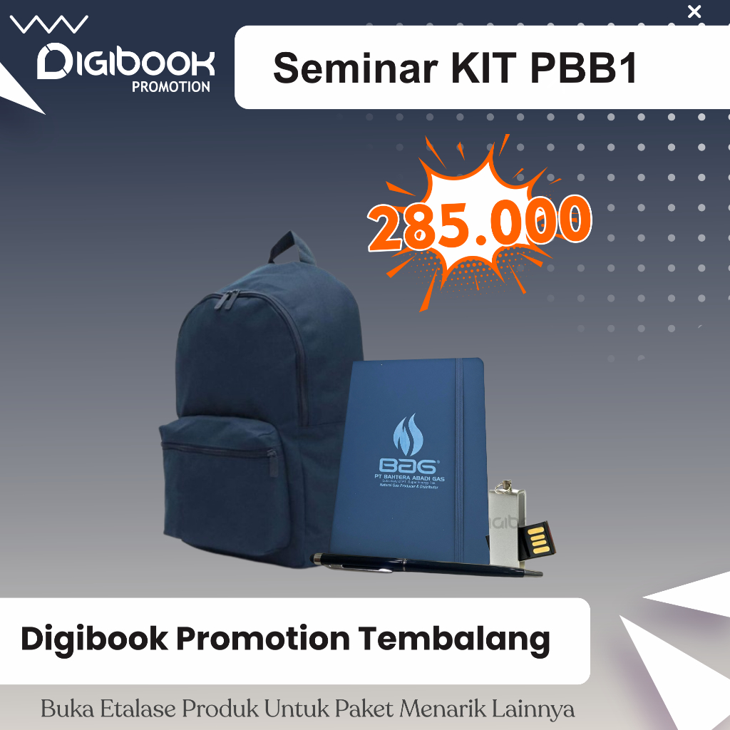 Jual Custom Paket Seminar Kit isi 4 | Tas Backpack Cordura, Notebook ...