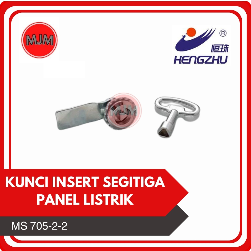Jual Kunci Panel Listrik Insert Segitiga MS 705-2-2 Hengzhu Original | Shopee Indonesia