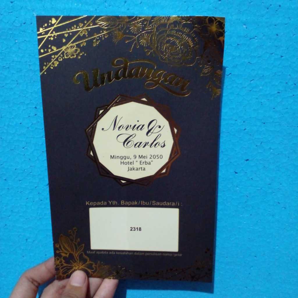 Jual print UNDANGAN NIKAH ERBA 2318 PERNIKAHAN SUNAT SUNATAN KHITAN ...