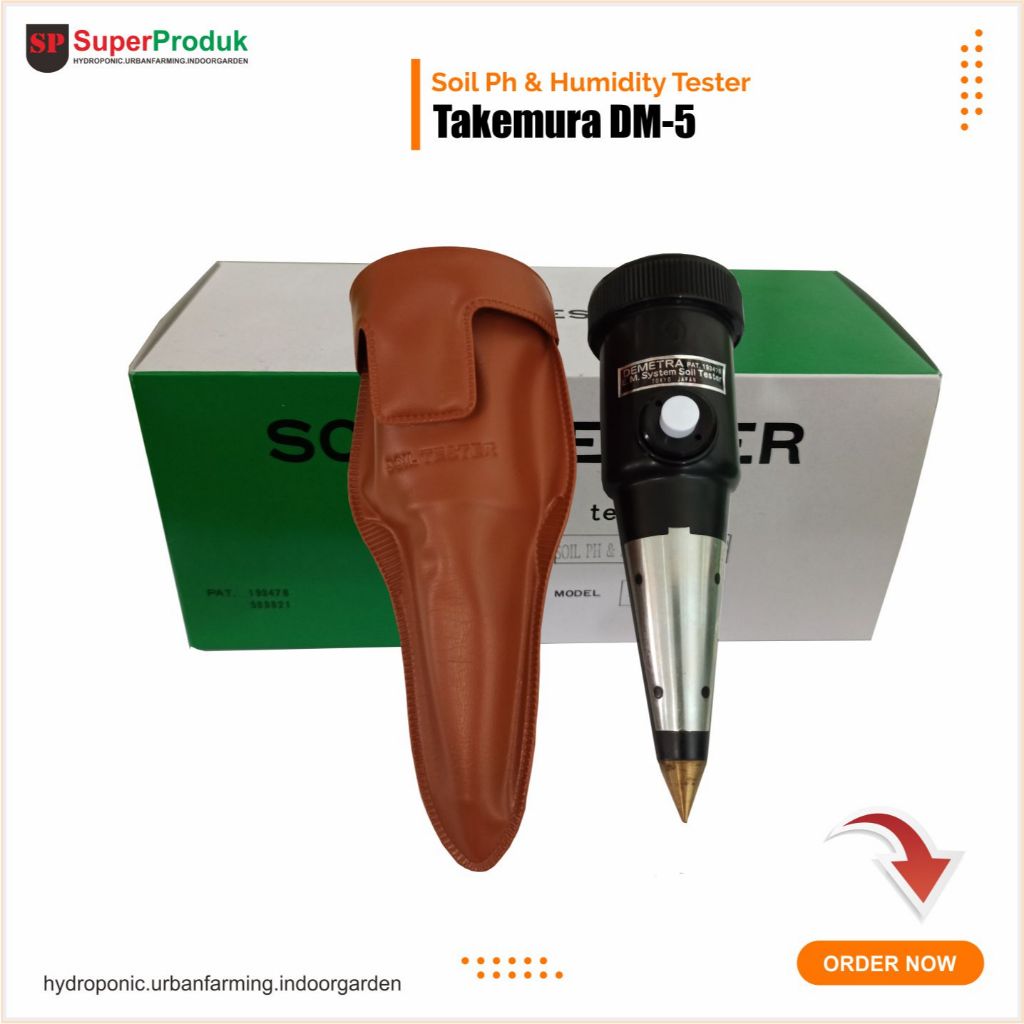 Jual Soil ph meter takemura DM-5 soil humidity tester | Shopee Indonesia