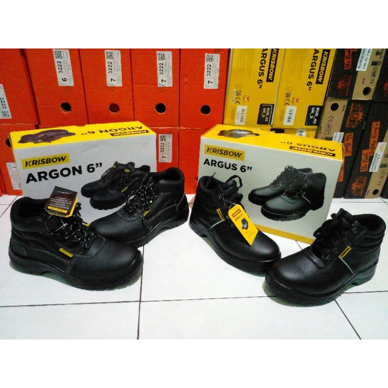 Jual safety shoes krisbow argus/argon '6' 100%original | Shopee Indonesia