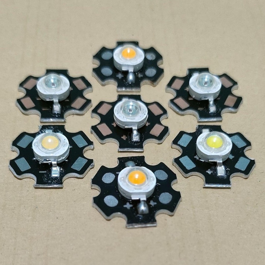 Jual Lampu Led HPL + Pendingin PCB Bintang, Ukuran 1 Watt dan 3 Watt ...