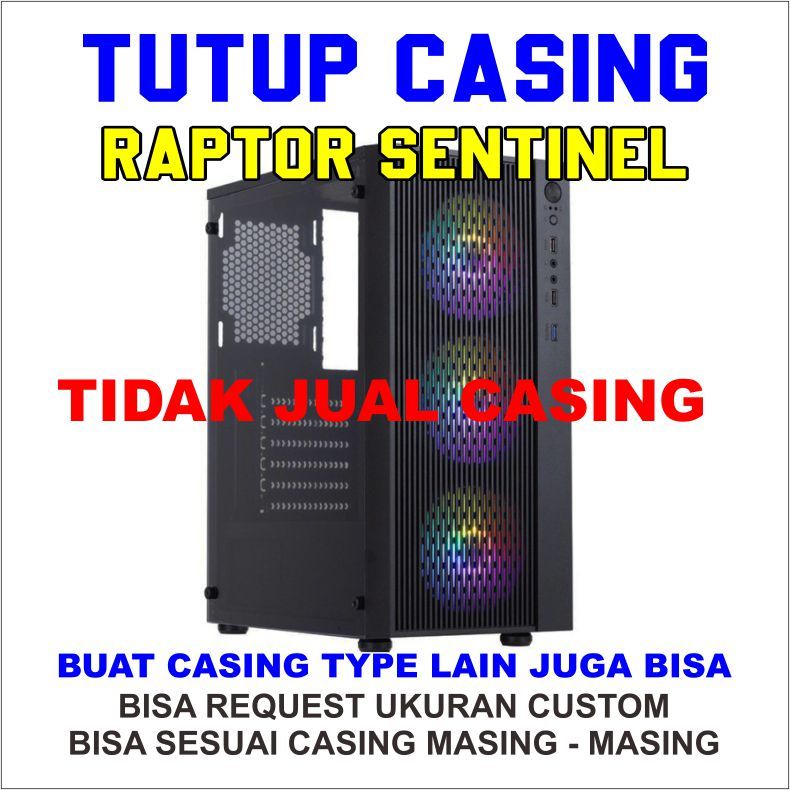 Jual side panel casing raptor sentinel tutup saja | Shopee Indonesia