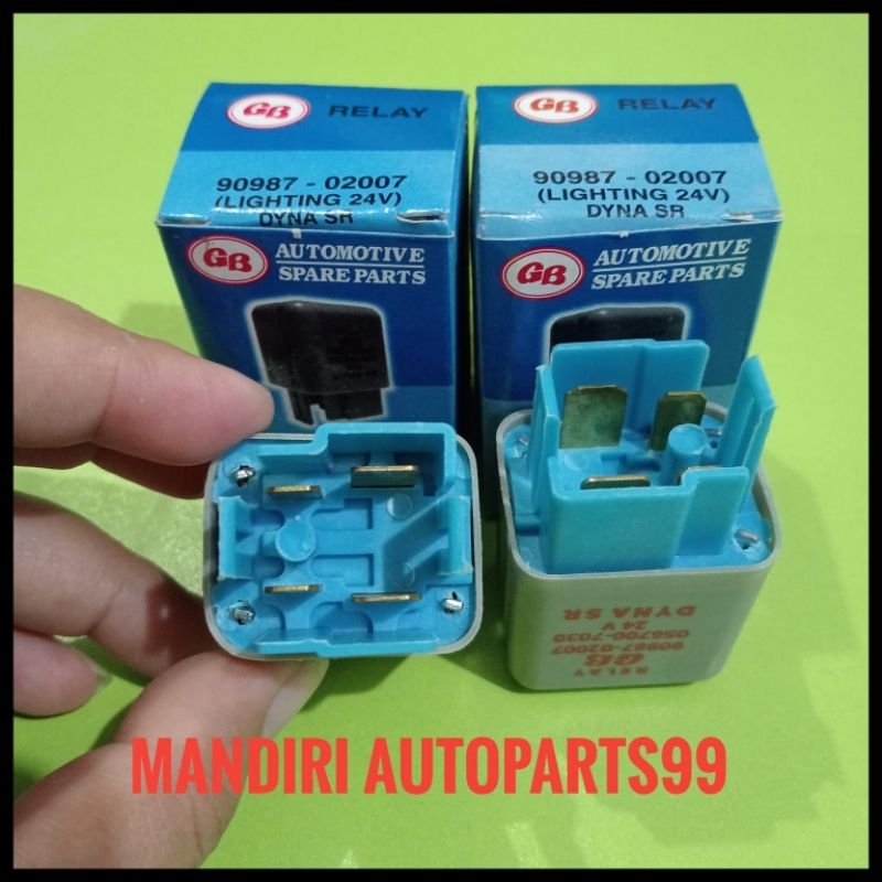 Jual Relay lampu Dyna rino 14B 125HT Dutro kaki 4 24v relay head lamp ...
