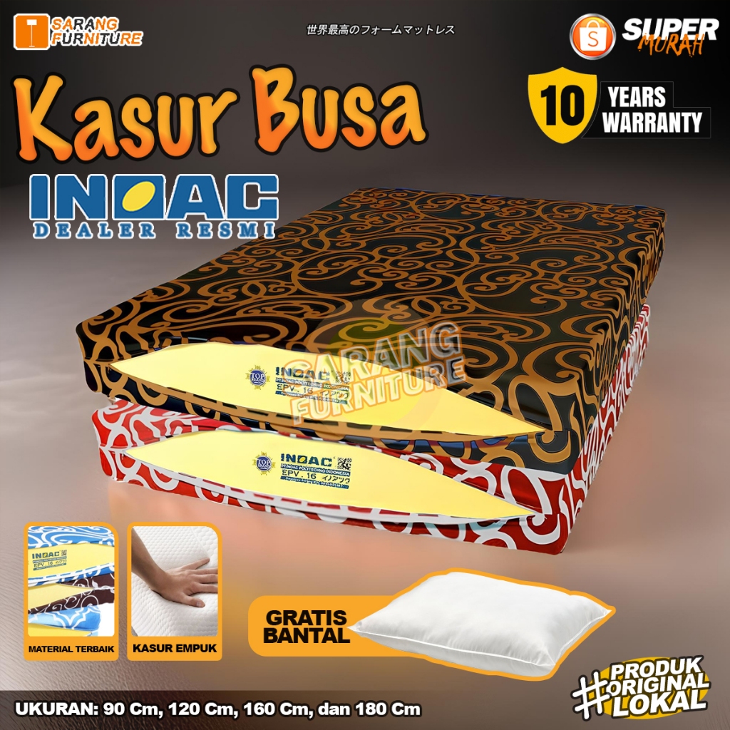 Jual Kasur Busa INOAC Original Garansi 10 Tahun Ukuran 90 Cm Anti ...