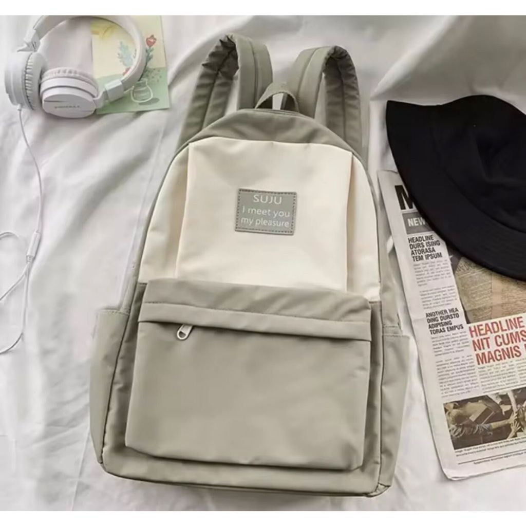 Jual Promo Special (COD) Ransel Sekolah Wanita Simple / Tas Ransel ...